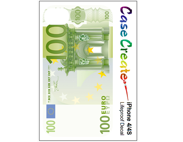 100 Euros Note European Currency Decorative Sticker Decal For Your ...